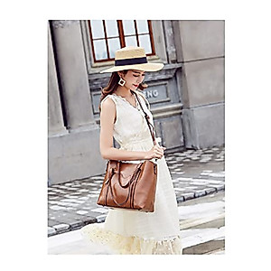 ZOSIVEB Hobo Purses Handbags for Woman Crossbody Large Handbag for Ladies Shoulder Vegan Fashion Leather Tote Bag (Blue)