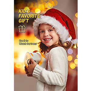 Mini Projector,GooDee Portable Projector for iPhone, 1080p Supported Movie Projector, 2500lux Small Home Video LED Pico Pocket Phone Projector for Bedroom Laptop HD USB AV Interfaces