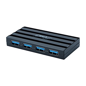 Rosewill RHB-320B USB 3.0 4 Ports Mini Hub with Built-in Cable
