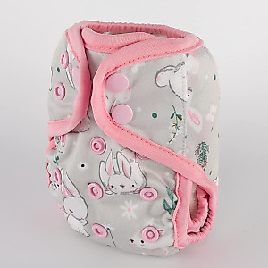 Sigzagor Newborn Baby Diaper Nappy Cover 8lbs-10lbs (Hot Air Balloon)