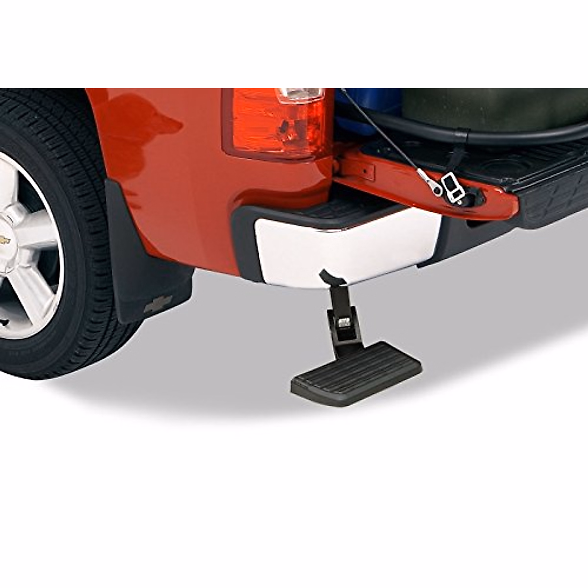 AMP Research 75301-01A BedStep Retractable Bumper Step for 1999-2006 Silverado & Sierra 1500/2500/3500, 2007 Silverado & Sierra Classic Models (Excludes Flareside),Black