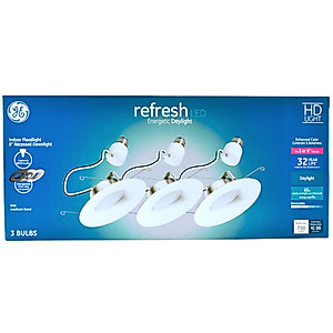 G E LIGHTING 47769 3-Pack 9W Daylight retrofit kit, 3 Count (Pack of 1), White
