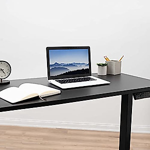 VIVO Electric Dual Motor Standing Desk Frame for 43 to 79 inch Table Tops, Frame Only, Ergonomic Standing Height Adjustable Base with Push Button Memory Controller, Black, DESK-V122EB