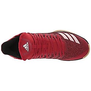 adidas Men's Icon 4 Baseball Shoe, Power red/Cloud White/Carbon, 12 M US