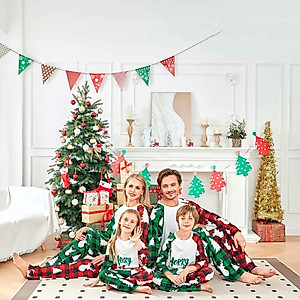 Christmas Pajamas for Family Matching Family Christmas Pajamas Set PJS Holiday Xmas Family Jammies Sleepwear(#119-Women, Medium)