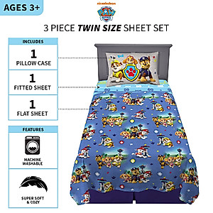 Franco Kids Bedding Super Soft Microfiber Sheet Set, Twin, Paw Patrol