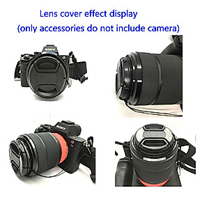 67MM Lens Cap Cover for Canon 77D 90D w/ EF-S 18-135mm Lens Cap Nikon D750 D780 w/ 18-105mm 16-85mm Lens Cap [2 Pack]