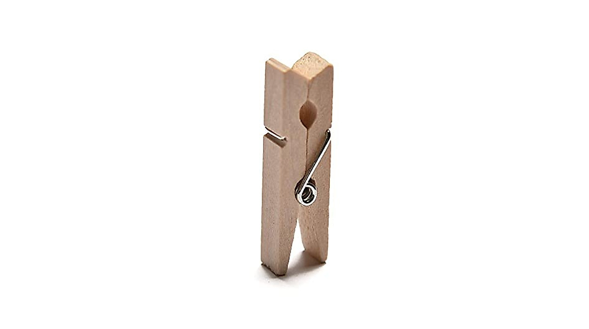 All-Natural Wooden Cocktail Garnish Clips - 100 Pack