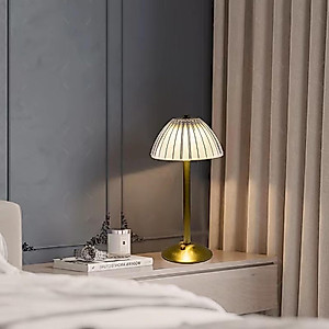 Creative Retro led bar Table lamp, Mushroom lamp, Crystal Bedside lamp, Rechargeable Desktop Night Light, Girls Wedding Decoration