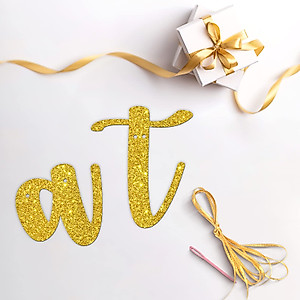 Halawawa Gold Glitter Congratulations Banner, Congrats Graduation/Wedding/Anniversary/Bridal Shower/Engagement/Retirement Party Decorations, Ceremony Party Supplies