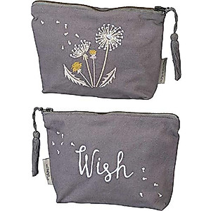 Primitives by Kathy Embroidered Zipper Pouch, Medium, Wish