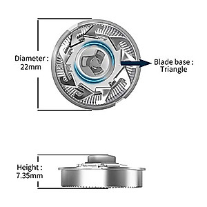 Replacement heads for electric shavers,Waterproof Replacement Blades for Mens Shaver,3-Pack