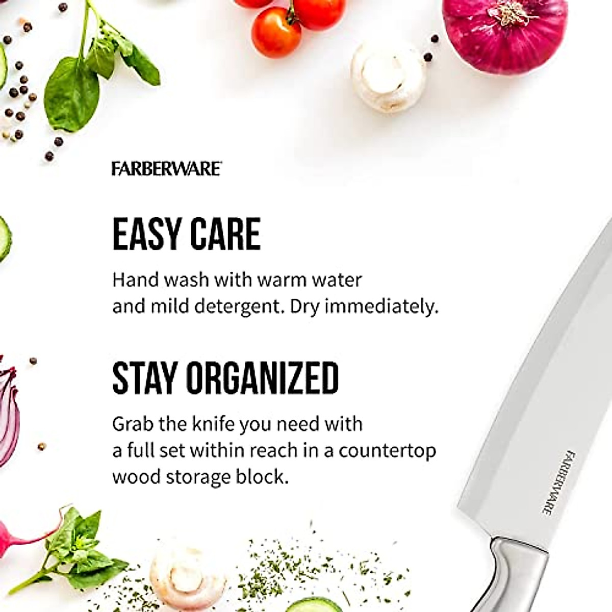 Farberware Edgekeeper Stainless Steel Cutlery Set, 5-Piece