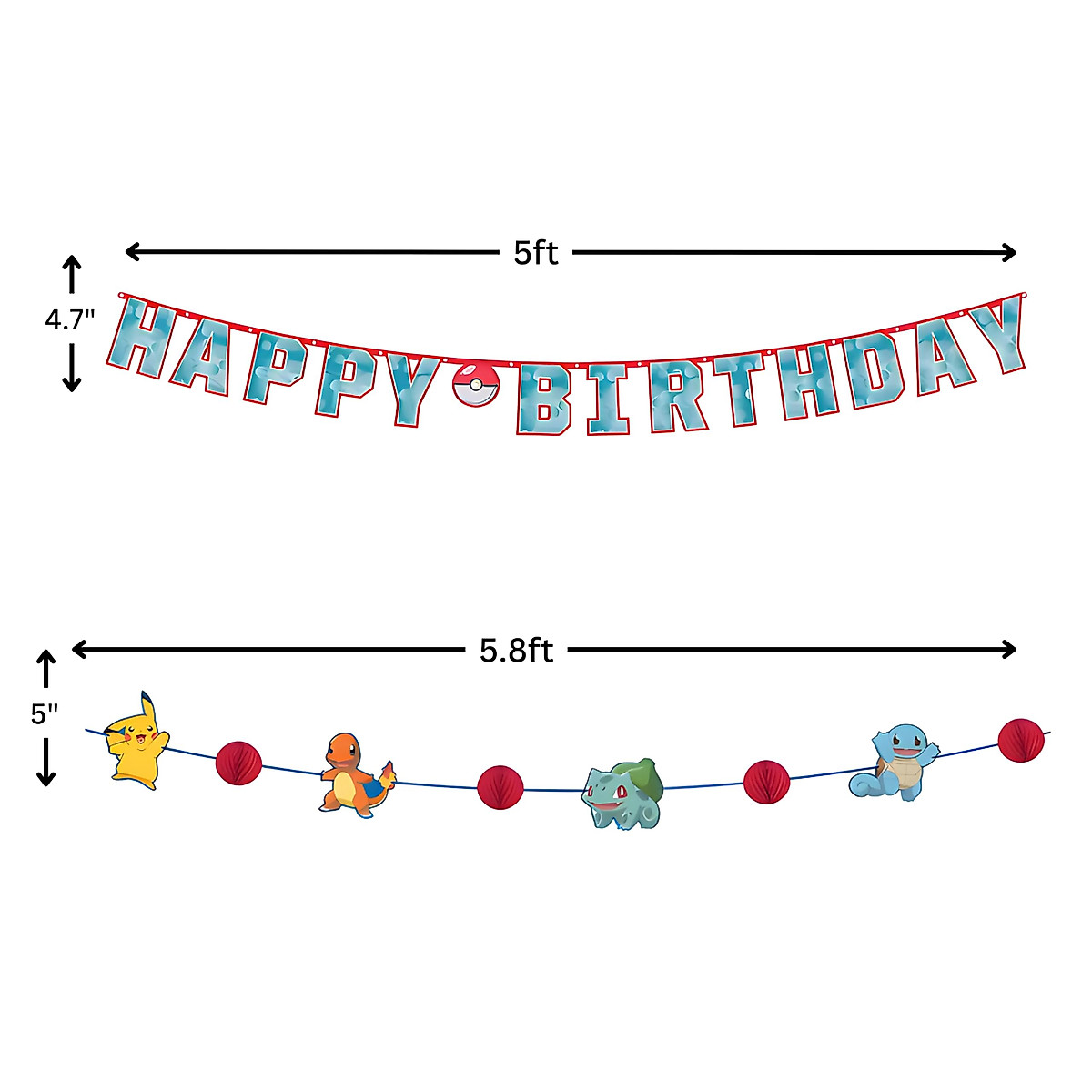 Pokemon Paper Party Banner Kit - Perfect for Kids' Parties