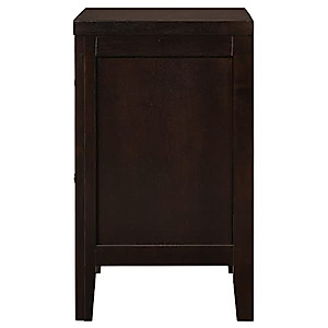 Coaster Furniture Carlton Transitional 2 Drawer Nightstand Bedroom Bedside Table Storage Drawers Cappuccino Brown 202092