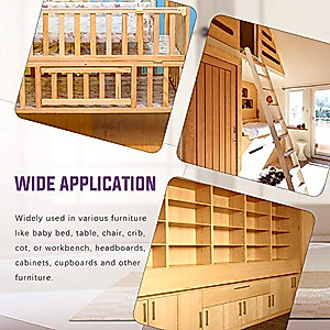 Swpeet 25Pcs Black M6 × 80mm Crib Hardware Screws, Hex Socket Head Cap Crib Baby Bed Bolt and Barrel Nuts with 1 x Allen Wrench Perfect for Furniture, Cots, Crib Screws (M6x80mm)