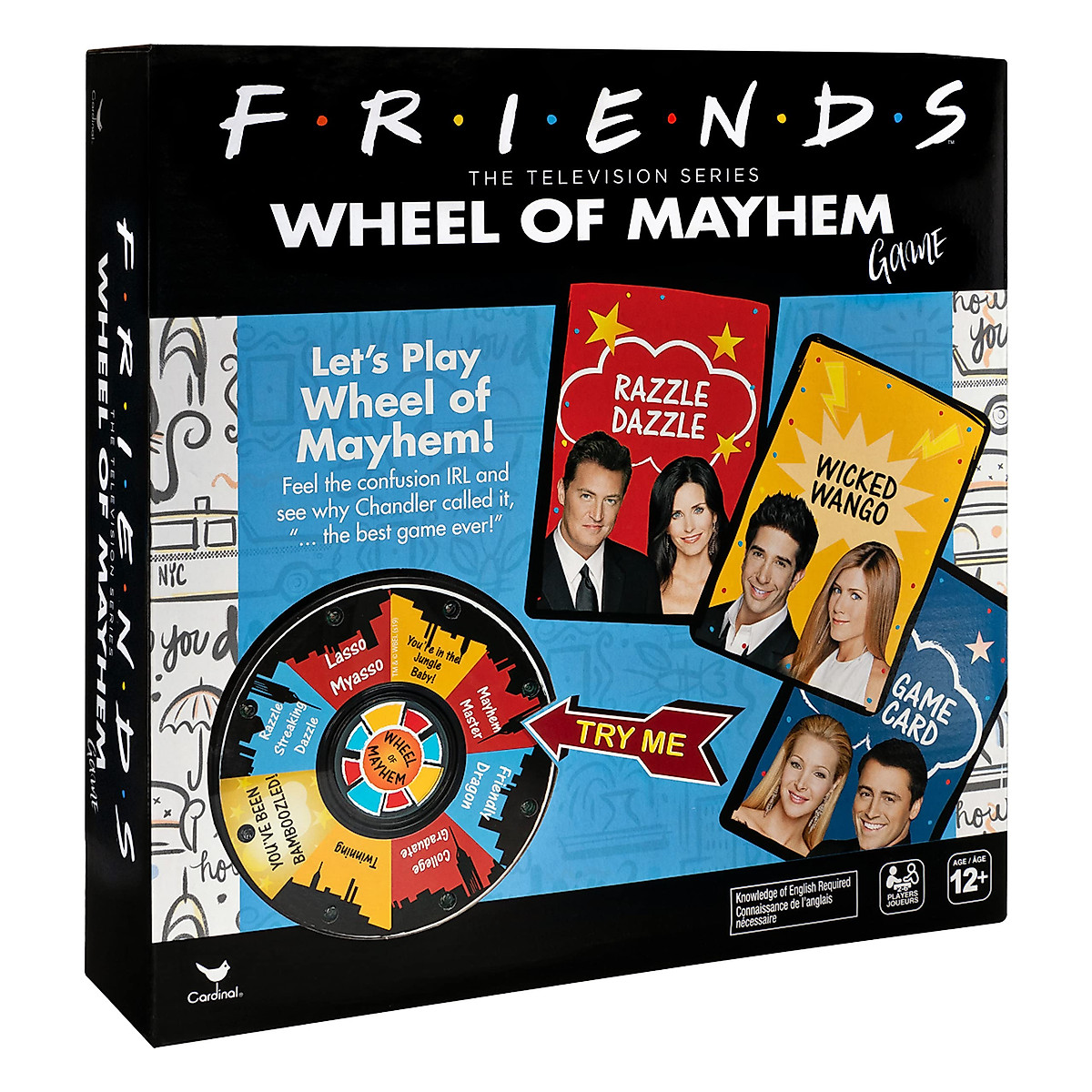 Spin Master Friends TV Show, Wheel of Mayhem Game, for Adults and Kids Ages 12 and up