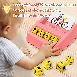 NARRIO Educational Toys for 3-5 Year Old Girls Gifts, Matching Letter Game Preschool ABC Learning Toys for Kids Ages 4-8 Years, Christmas Birthday Gifts for Toddler Toys Age 2-4