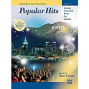 Alfred's Basic Adult Piano Course -- Popular Hits, Bk 1 (Alfred's Basic Adult Piano Course, Bk 1)