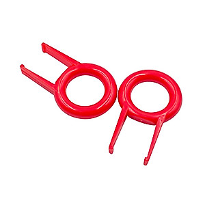 Granvela Pack 2 Keycap and Key Remover Red Plastic Keycap and Key Puller for Mechanical Keyboard