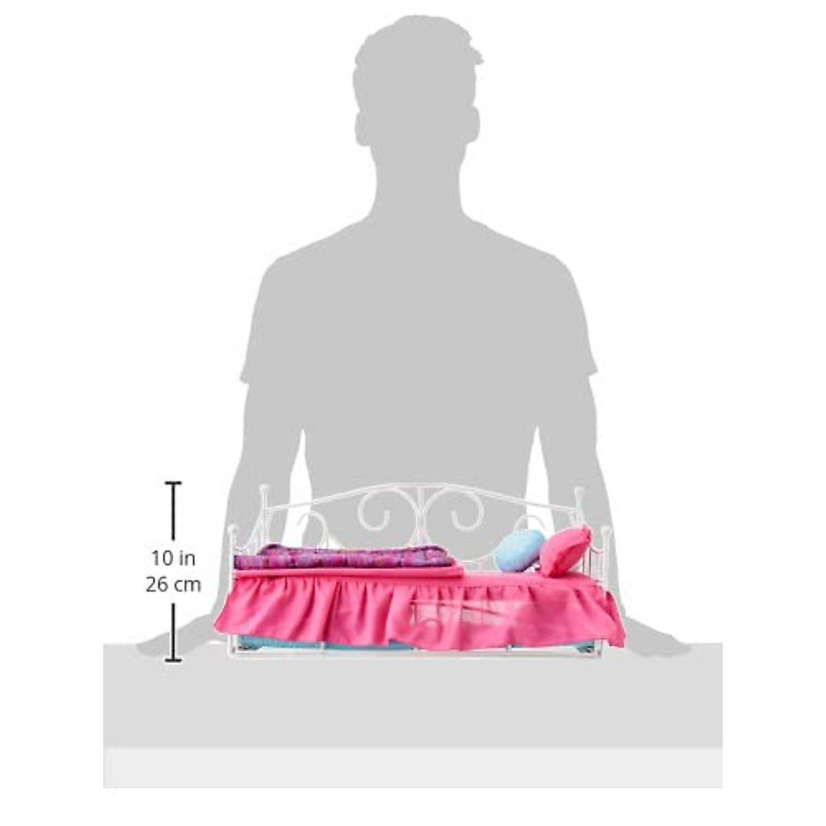 Journey Girls Bloomin Trundle Bed, 4-pieces, Dolls and Fashion Not Included, Pretend Play, Kids Toys for Ages 6 Up by Just Play