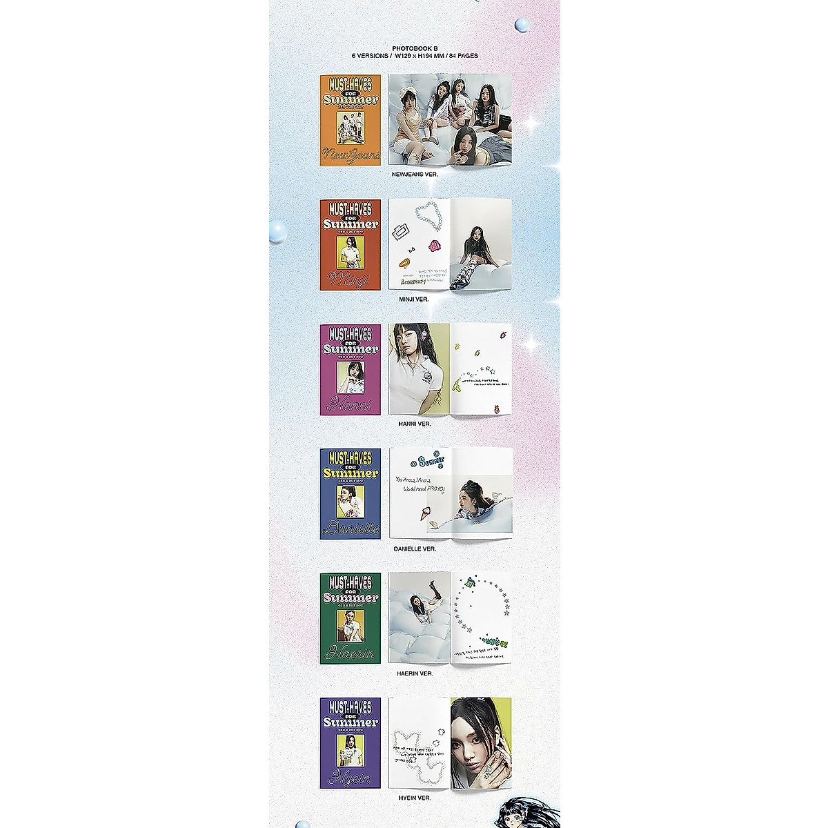 NewJeans - 2nd EP Get Up [Bunny Beach Bag ver.] Album (6 ver. SET)