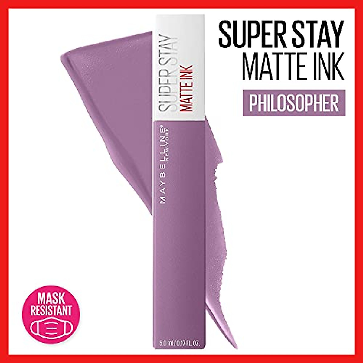 Maybelline New York SuperStay Matte Ink Un-nude Liquid Lipstick, Philosopher, 0.17 Ounce