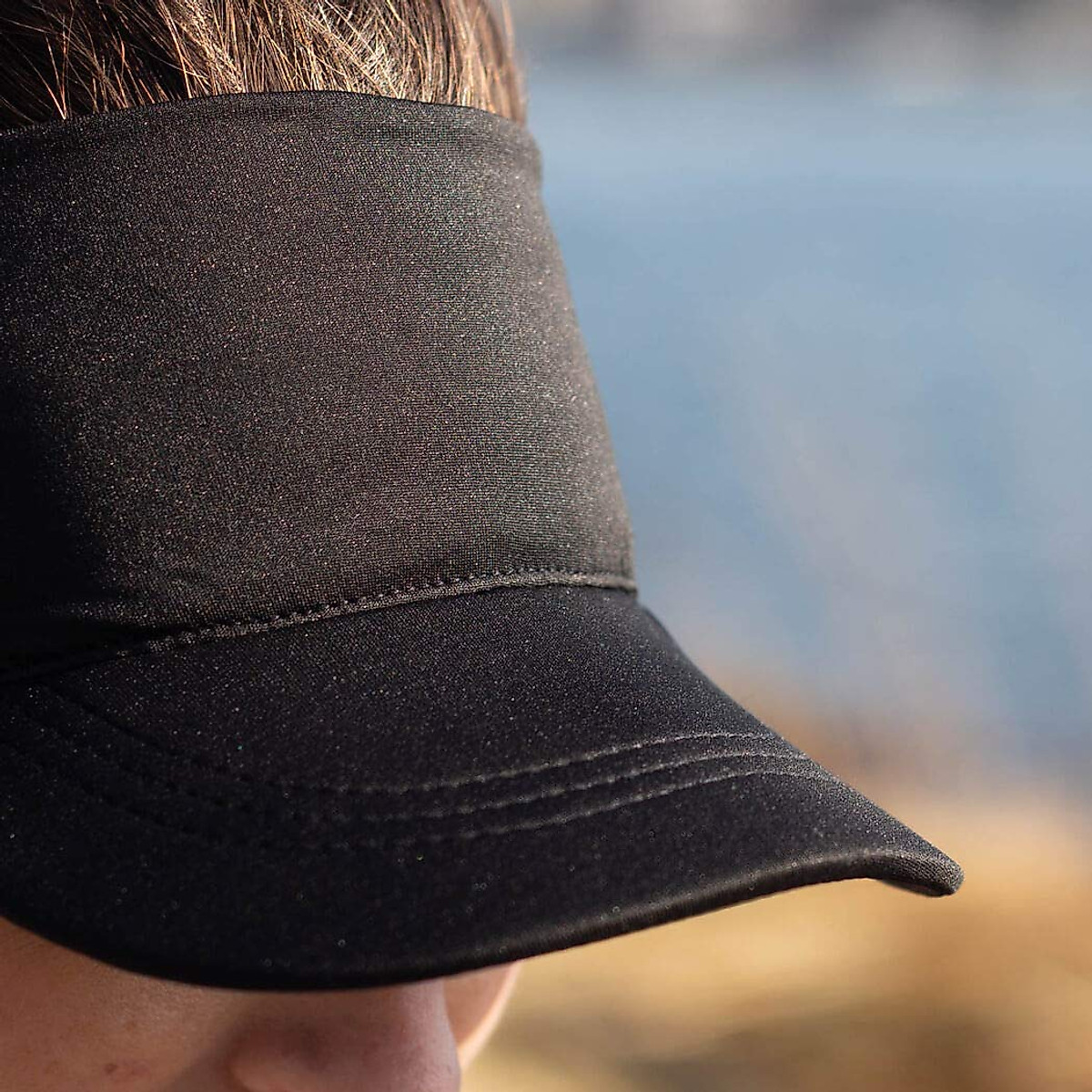 Gone For a Run Runners Lightweight Comfort Performance Visor | Black | One Size Fits Most