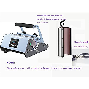 Tumbler Heat Press Attachment 20 oz for 110 V Mug Press Sublimation Machine
