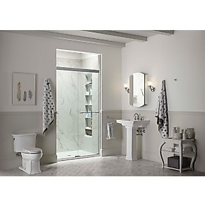 Archer® 20" W x 31" H Aluminum Single-Door Medicine cabinet, Beveled edges