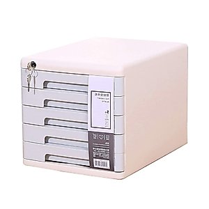 Flat File Cabinet Storage - Desktop Organizer Storage Box - Desktop File Cabinet, Desktop Drawer Cabinet, with Password Lock Drawer Storage Cabinet, Cosmetic Storage/Medicine Storage Box ( Color : B )