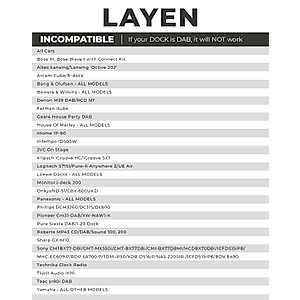 LAYEN BS-1 30 Pin Bluetooth Adapter Audio Receiver for Bose SoundDock and iPod iPhone Docking Station - Wireless Bluetooth Converter for Speakers with 30 Pin (Not Suitable for Cars)