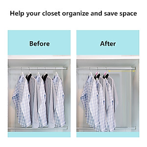 Yulejo Clothes Hanger Connector Hooks Plastic Hanger Extender Clips Space Saving Hangers for Space Saving Clothes and Closet Organizer(Green, Blue, White, Pink, 100 Pcs)