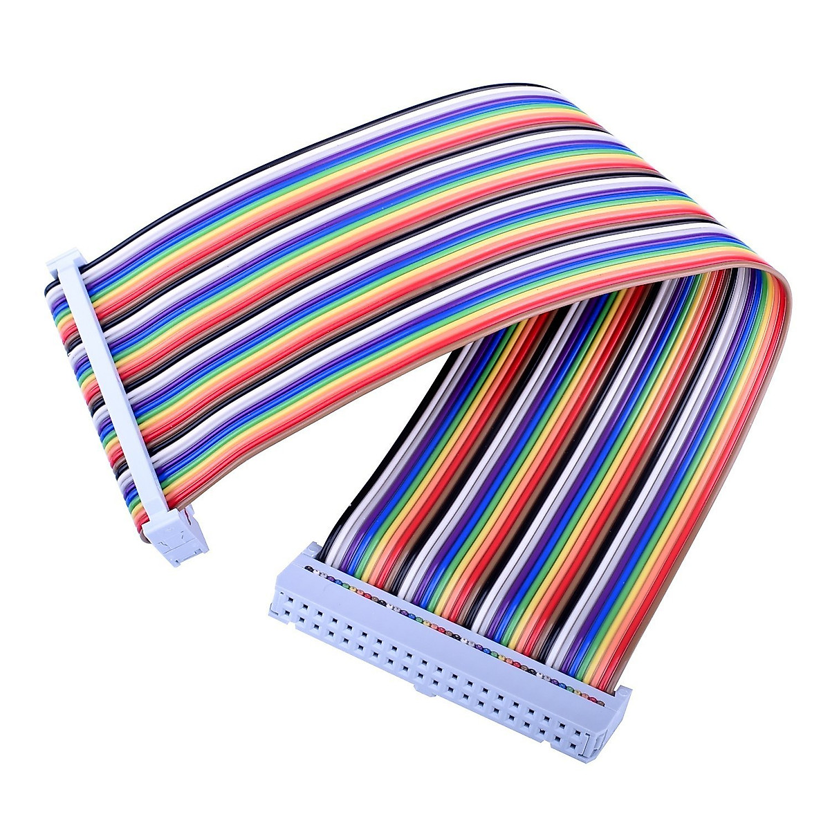 Kuman RPi GPIO Breakout Expansion Board + Ribbon Cable + Assembled T Type GPIO Adapter 20cm FC40 40pin Flat Ribbon Cable for Raspberry Pi 3 2 Model B & B+ SC05