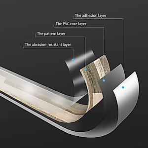 Art3d 36-Pack 54 Sq.ft Peel and Stick Floor Tiles Vinyl Plank Flooring Wood Look, Adhesive and Waterproof Tile Sticker for Bedroom, Living Room, Kitchen, RV in Aged Wood