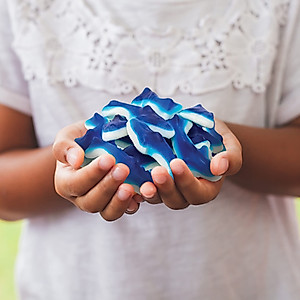 Funtasty Blue Sharks Gummy Candy, Blue Raspberry Marshmallow Flavor - 11-Ounce Bag