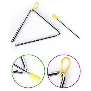yueton 5" Musical Steel Triangle with Striker