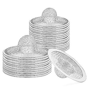 Kingrol 50 Pack Stainless Steel Sink Strainer, 2-3/4 Inch Slop Basket Filter Trap for Kitchen, Bathroom, Balcony, Floor Drain (2-3/4 Inch)