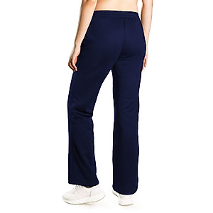 Yogipace Tall Women's Water Resistant Thermal Fleece Pants Winter Lounge Running Sweatpants with Pockets,35",Navy Blue,L
