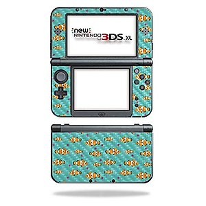 MightySkins Carbon Fiber Skin for Nintendo New 3DS XL (2015) - Clowning Around | Protective, Durable Textured Carbon Fiber Finish | Easy to Apply, Remove, and Change Styles | Made in The USA