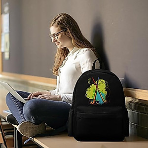 Field Hockey Travel Backpack Lightweight 16.5 Inch Computer Laptop Bag Casual Daypack for Men Women