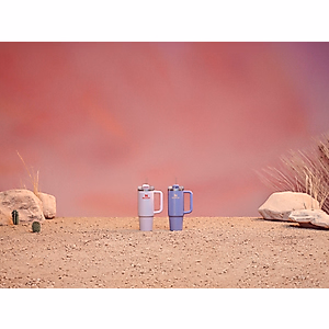 Stanley Quencher H2.0 Tumbler with Handle and Straw 30 oz | Flowstate 3-Position Lid | Cup Holder Compatible for Travel | Insulated Stainless Steel Cup | BPA-Free | Rose Petal Shimmer