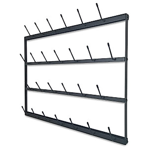 Claimed Corner Horizontal Wall Mug Rack - Large Wall Mounted Storage Display Organizer Rack for Coffee Mugs, Tea Cups, Mason Jars, and More. (34" x 23.5")