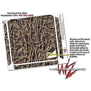 Vinyl Decal Skin Wrap compatible with Sony PlayStation 4 Slim Console WraptorCamo Grassy Marsh Camo (PS4 NOT INCLUDED)