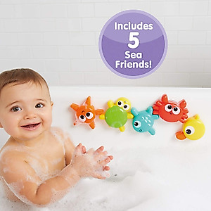 Kidoozie Spin 'n Play Sea Friends, Bathtub Toys for Children 12 Months and Older
