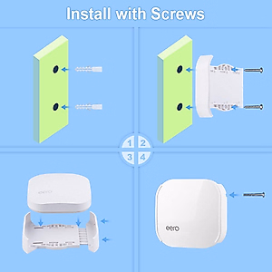 Wall Mount Holder for eero Pro Home WiFi, Relassy eero Wall Mount Bracket Compatible with eero WiFi System Ceiling Holder for eero WiFi System Set of 3