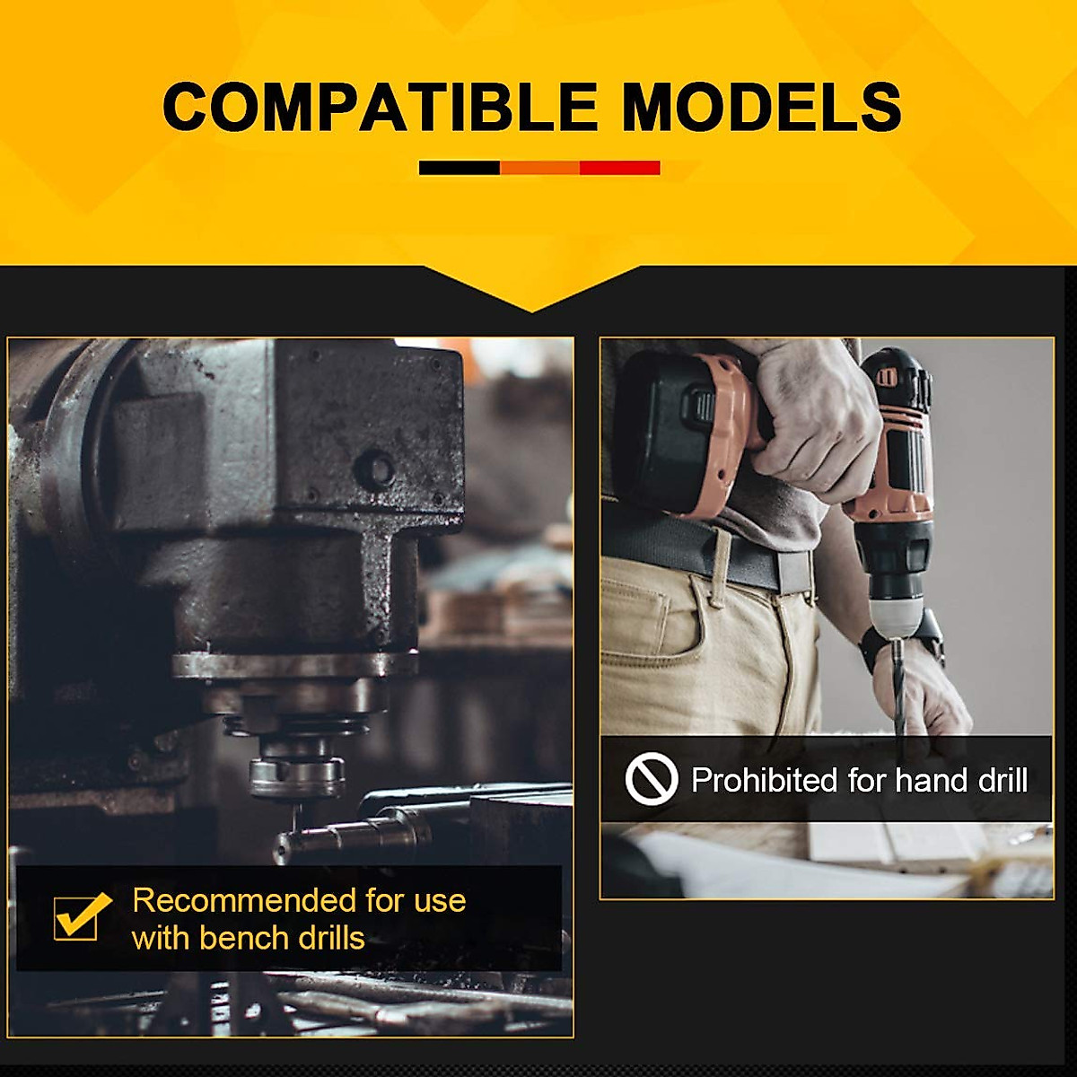 ATOPLEE Countersink Chamfer Tool,4pcs 90 Degree High Speed Steel Countersink Bits for Wood,Metal, Fiberboard, Plywood, Plastic, PVC,Size 2-5,5-10,10-15,15-20mm