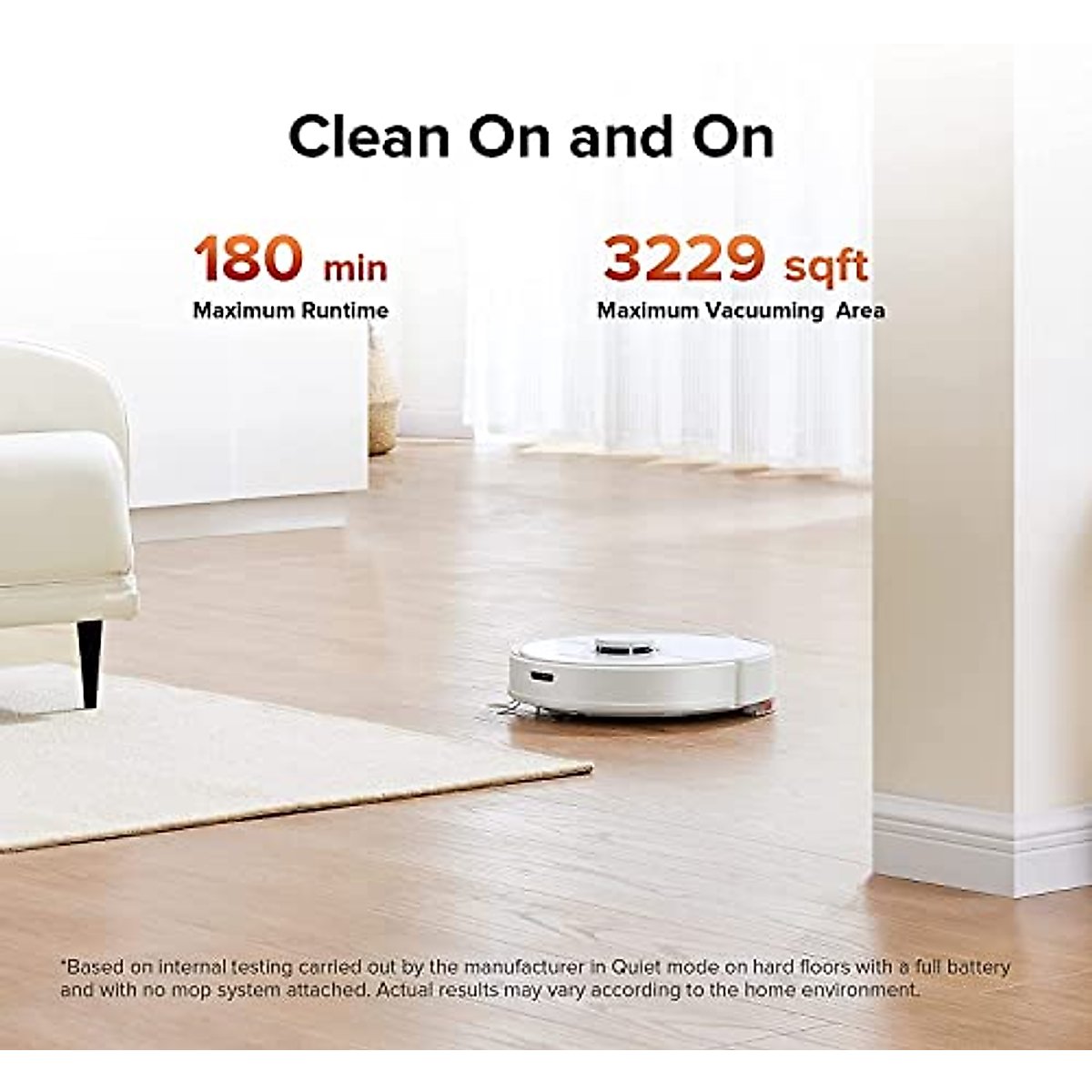 roborock Q7 Max Robot Vacuum and Mop Cleaner, 4200Pa Strong Suction, Lidar Navigation, Multi-Level Mapping, No-Go&No-Mop Zones, 180mins Runtime, Works with Alexa, Perfect for Pet Hair(White)