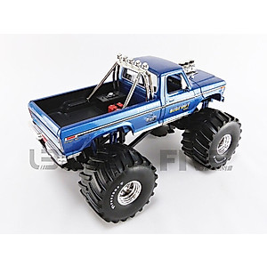 Kings of Crunch - Bigfoot #1-1974 Ford F-250 Diecast Monster Truck with 66-Inch Tires in 1:18 Scale