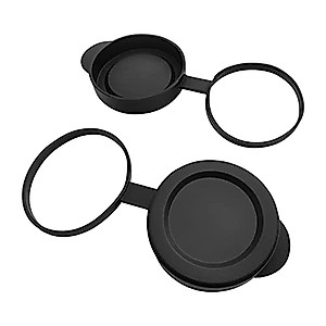 42mm Binocular/Monocular Objective Lens Caps Internal Diameter 51.8-53.3mm Rubber Cover Set Black, (51.8-53.3LC)